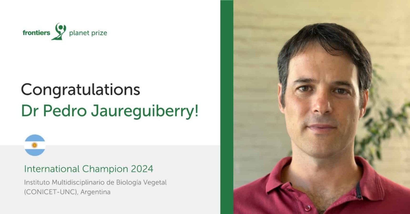 ¿Quién es Pedro Jaureguiberry? Conocé al argentino premiado por revelar ...